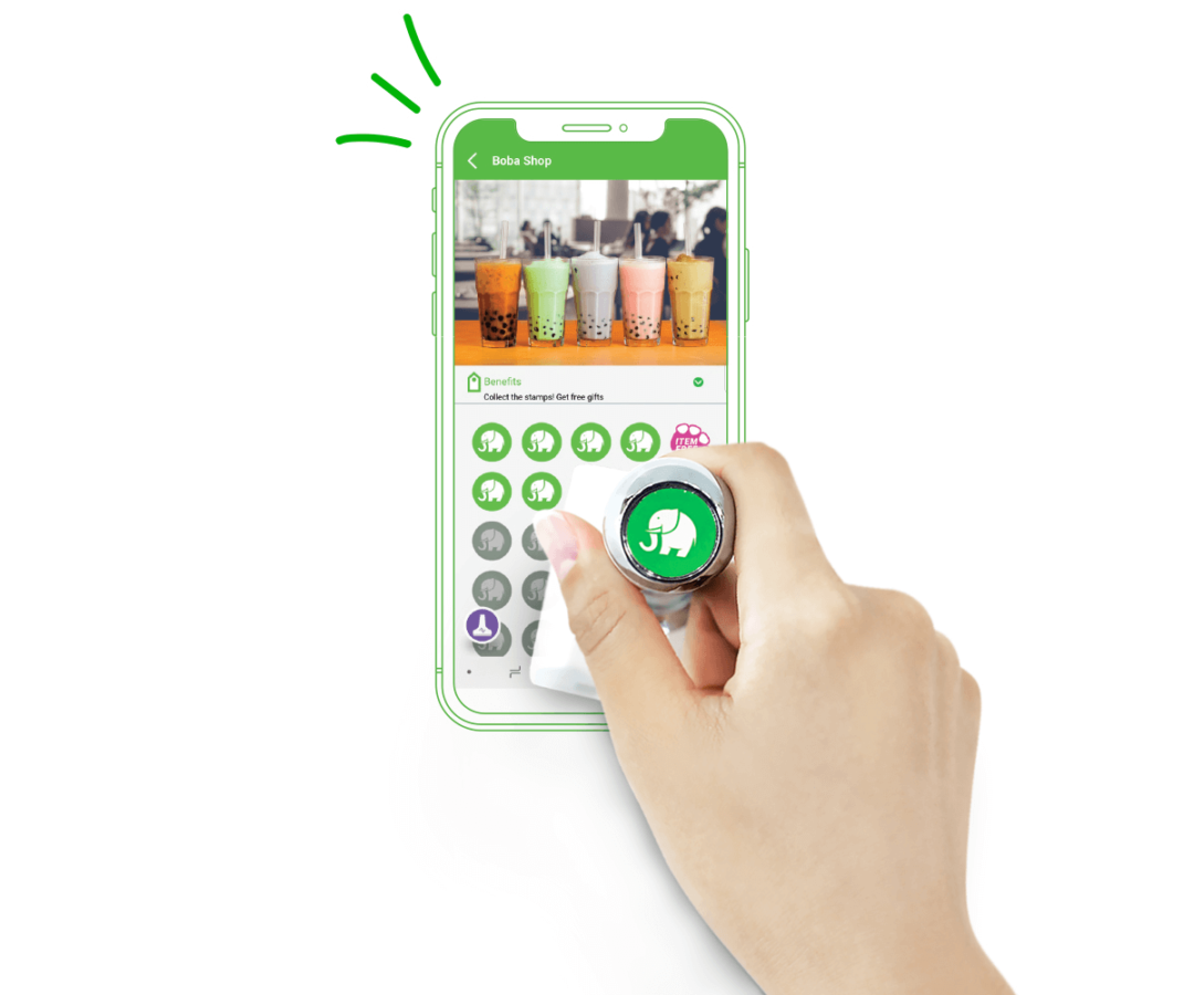 NAVYZ - Mobile Stamp Card: Elephant Foot Stamp | For every business, We ...